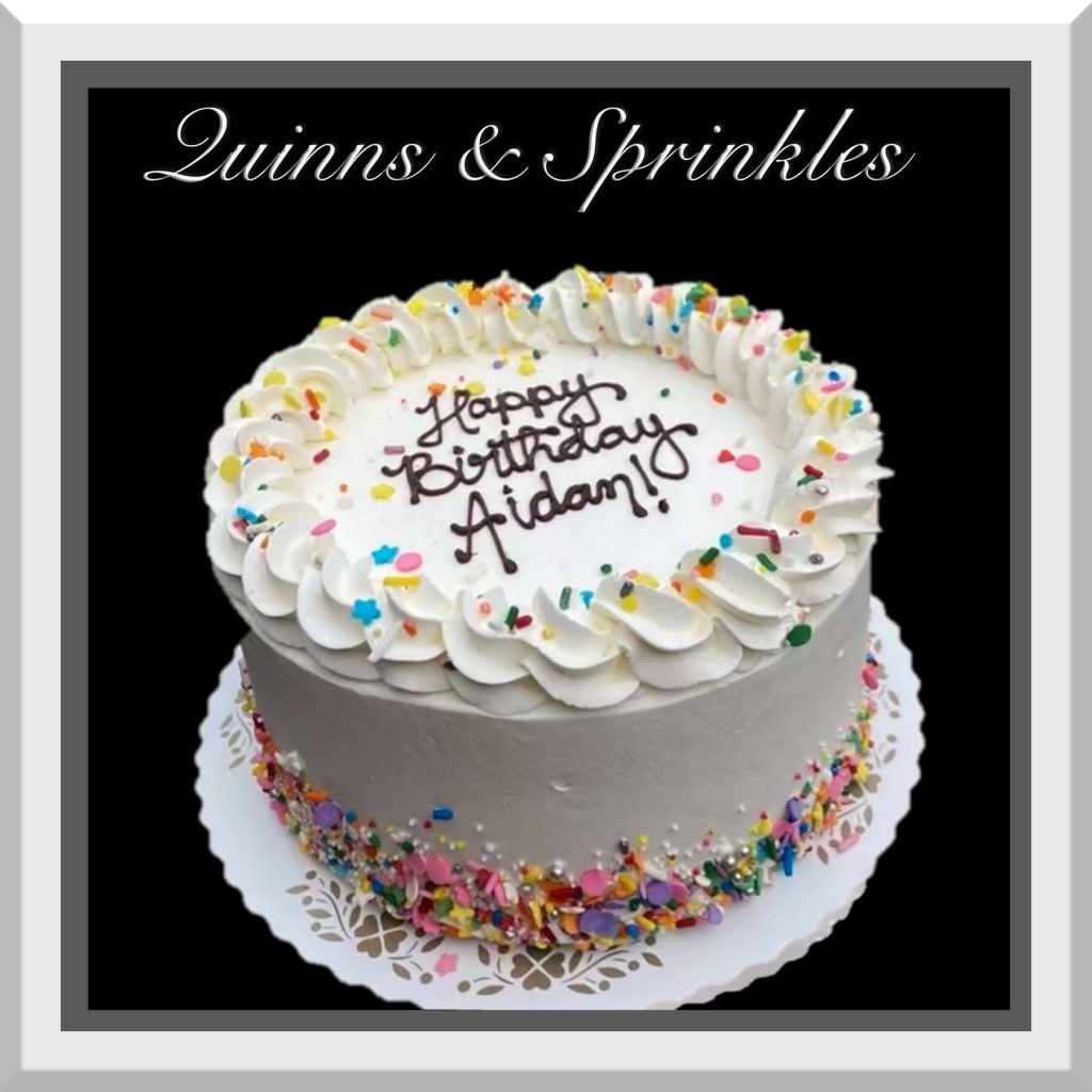 Birthday Cake Design 1 – Quinns and Sprinkles – Hans & Harry's Bakery